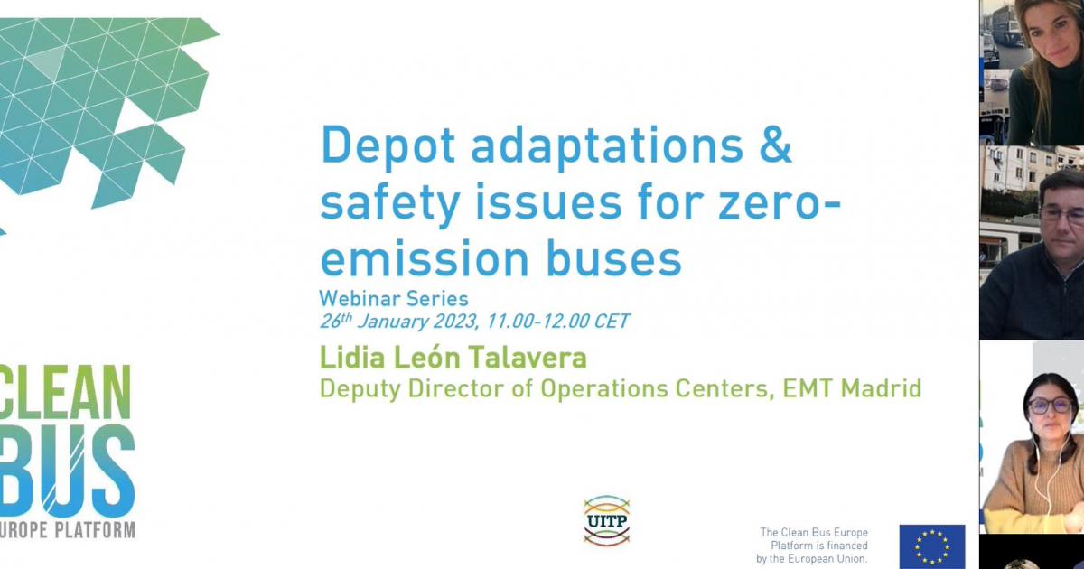 Webinar 'Depot adaptations & safety for zero-emission buses' now online ...
