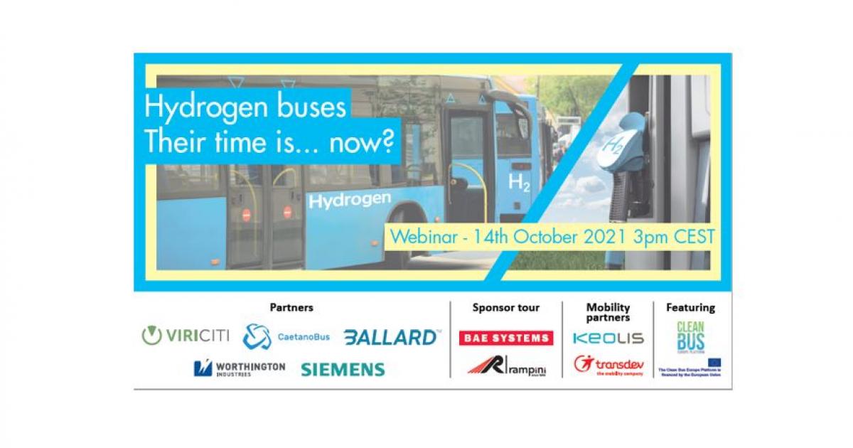 Hydrogen buses. Their time is… now?: join the Sustainable Bus & CBEP ...