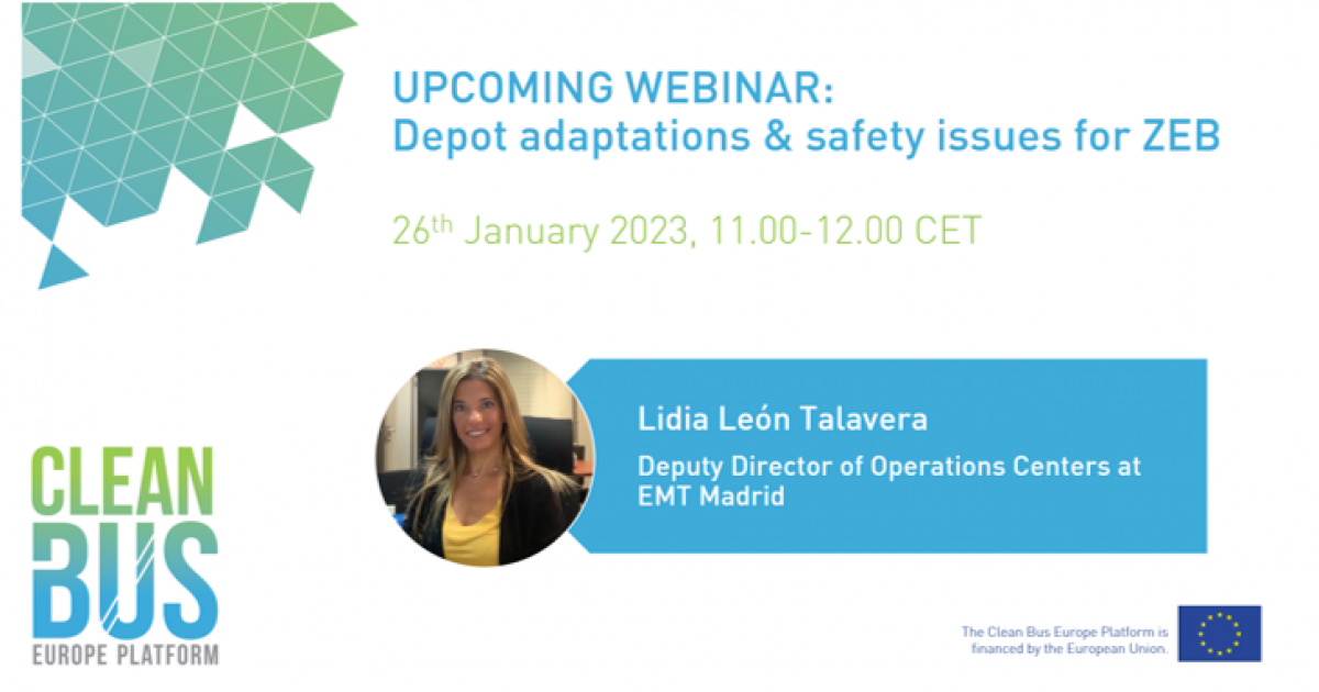 Webinar - Depot adaptations & safety for zero-emission buses – Events ...